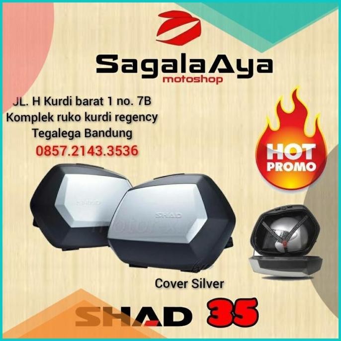 Jual jual sidebox shad 35 side box SH35 Versys CB500 vulcan ER6N ER6F ...