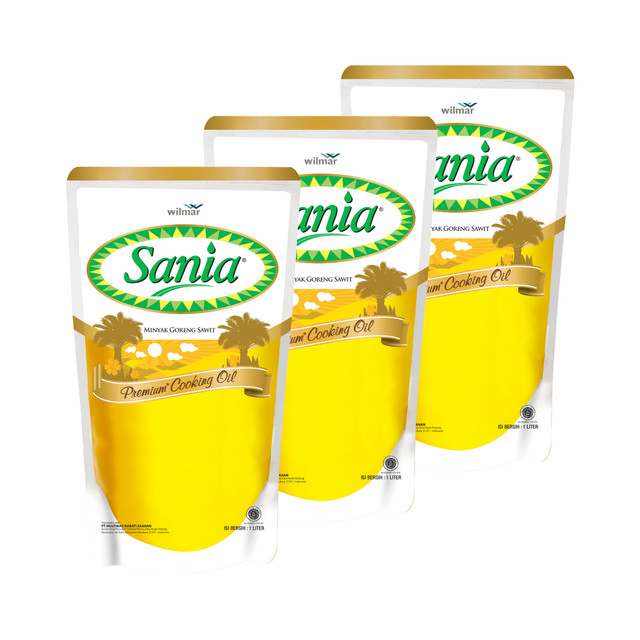 Jual Sania Minyak Goreng Sawit Premium Cooking Oil Pouch 1L x 3 pcs ...