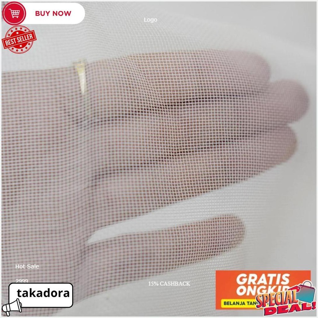 Jual Jaring Insect Net Kasa Bsf Lebar 2 Meter ( Putih & Hijau ) Tanpa ...