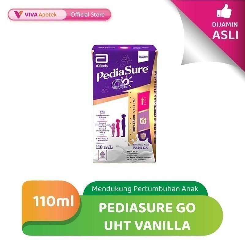 Jual Pediasure Go UHT Susu Pertumbuhan Anak Rasa Vanilla (110 ml) | Shopee Indonesia