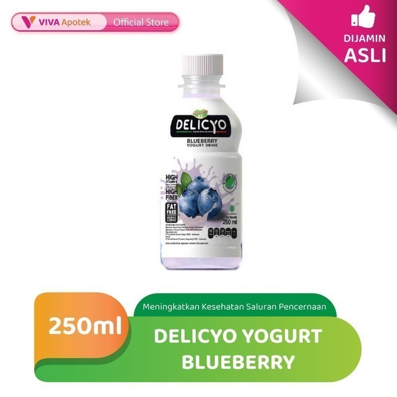 Jual Delicyo Yogurt Blueberry 250Ml | Shopee Indonesia