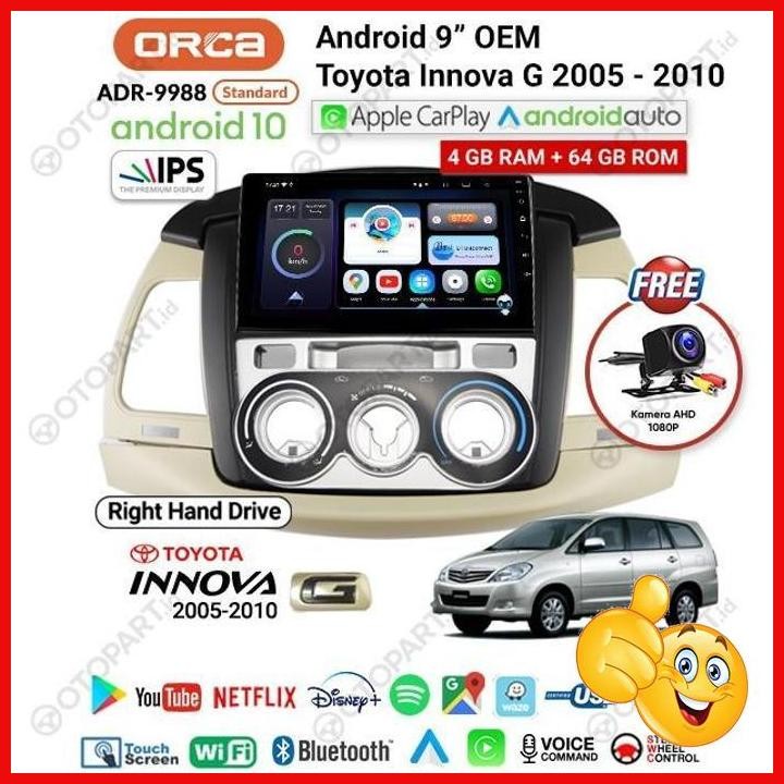 Jual [OTD] HEAD UNIT TV ANDROID 9" INCH OEM TOYOTA INNOVA TYPE G (2005 ...