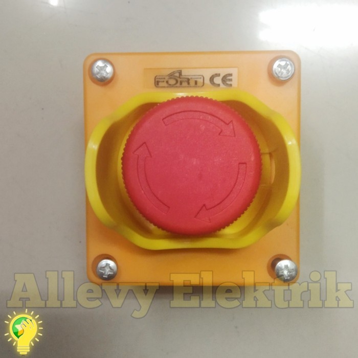 Jual EMERGENCY STOP PUSH BUTTON WITH GUARD + BOX PUSH BUTTON HARGA ...