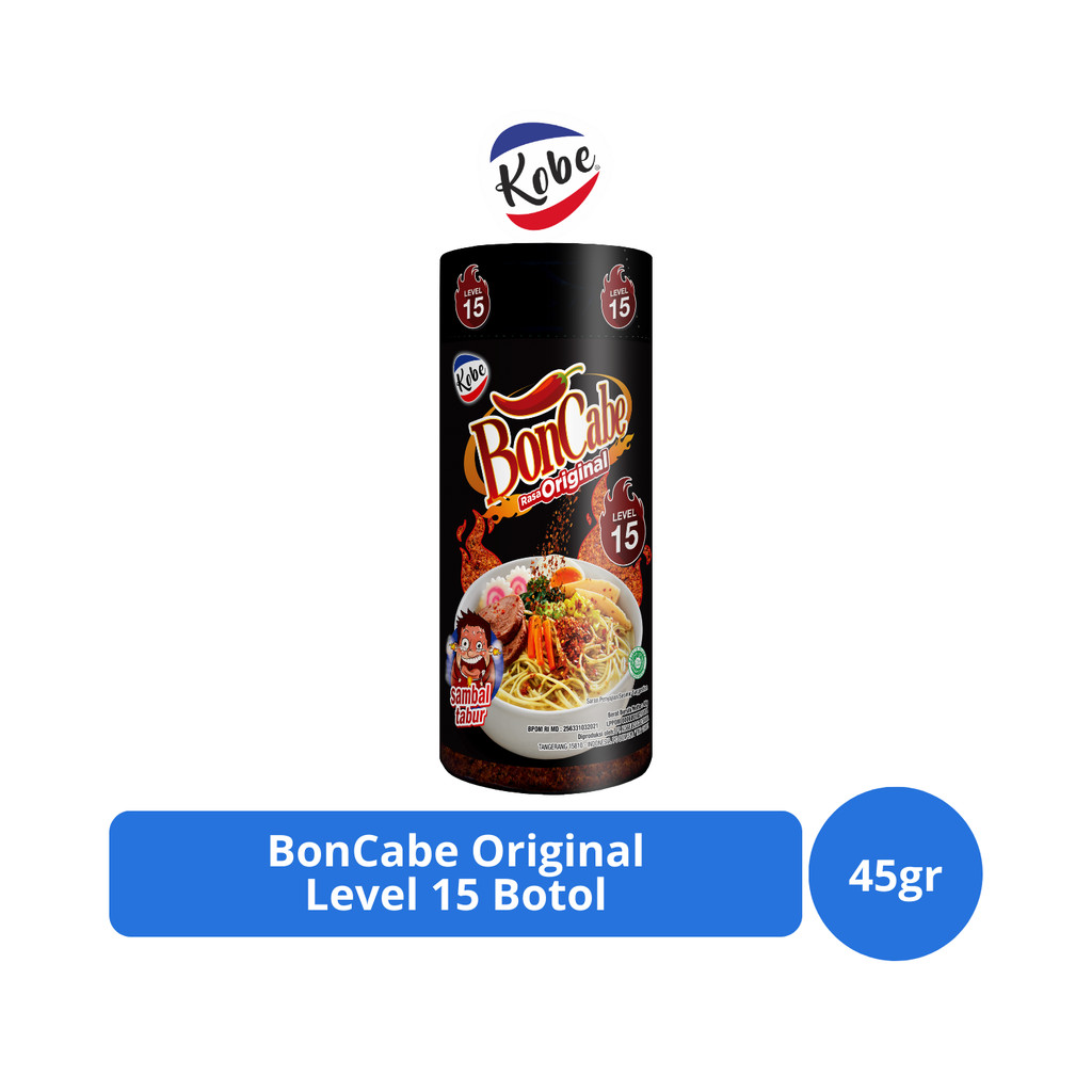 Jual Kobe BonCabe Original Level 15 Botol 45gr | Shopee Indonesia