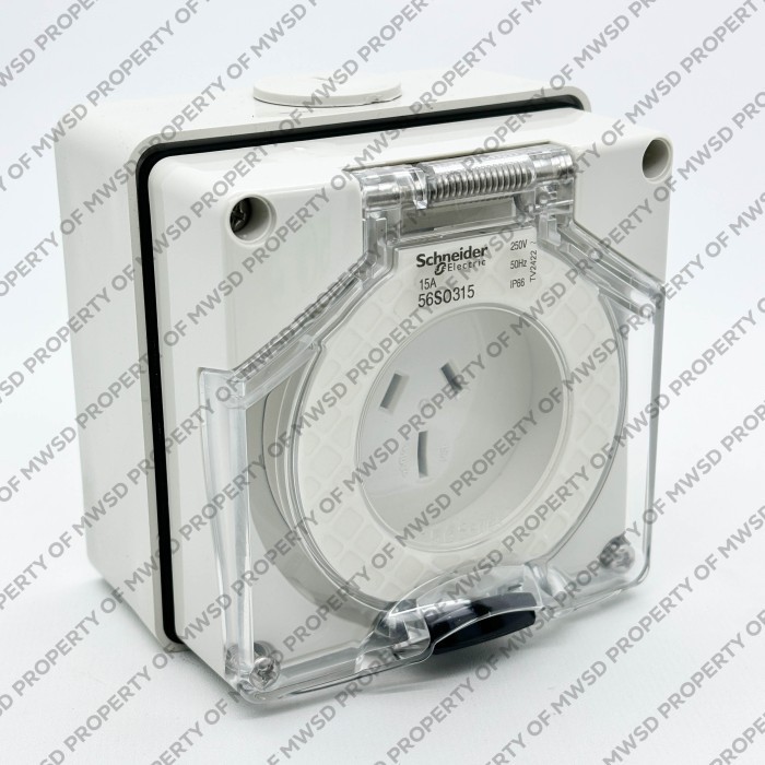 Jual SCHNEIDER KOTAK KONTAK IP66 3 PIN PIPIH 15A 250VAC S56SO315GY ...