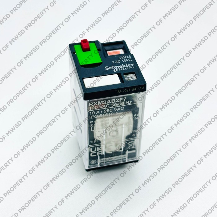 Jual SCHNEIDER RELAY PLUG IN 3CO 10A DENGAN LED 110VAC RXM3AB2F7 ...