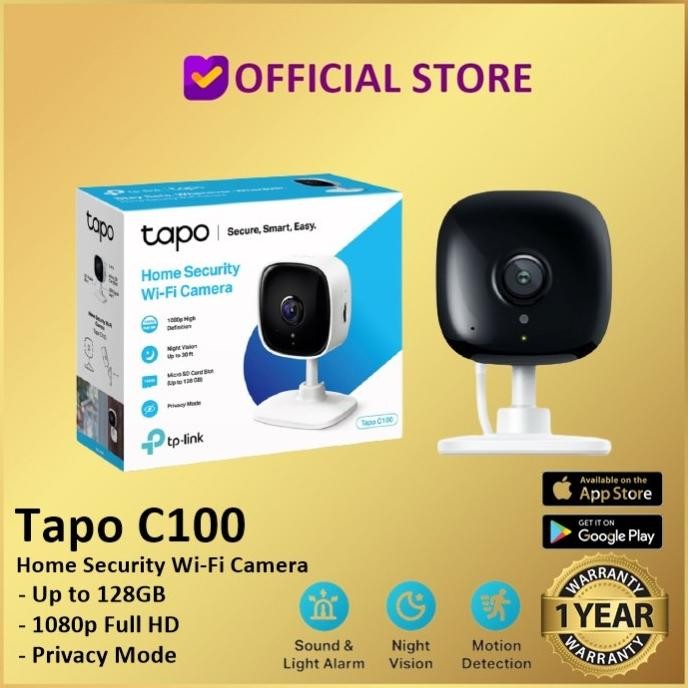 Jual Tp-Link Tapo C100 Home Security Wi-Fi Camera TpLink C 100 WiFi Camera | Shopee Indonesia