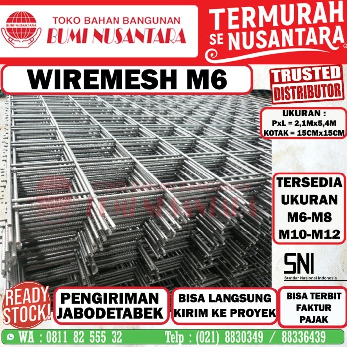 Jual Wiremesh M6 Full Sni Wire Mesh 6Mm Full Terbatas | Shopee Indonesia