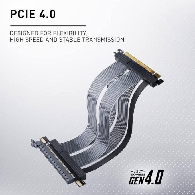 Jual Tecware PCIe Gen 4.0 180 Degree Riser Cable - 200 mm - Vertical ...