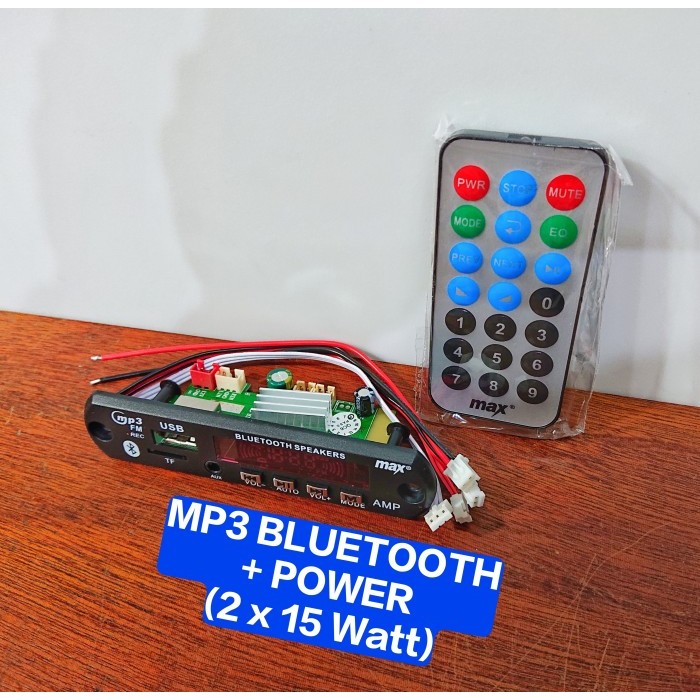 Jual @#@#@#] Kit Mp3 Player Bluetooth + Power 2x15 Watt Mp3 Power 2x15W ...