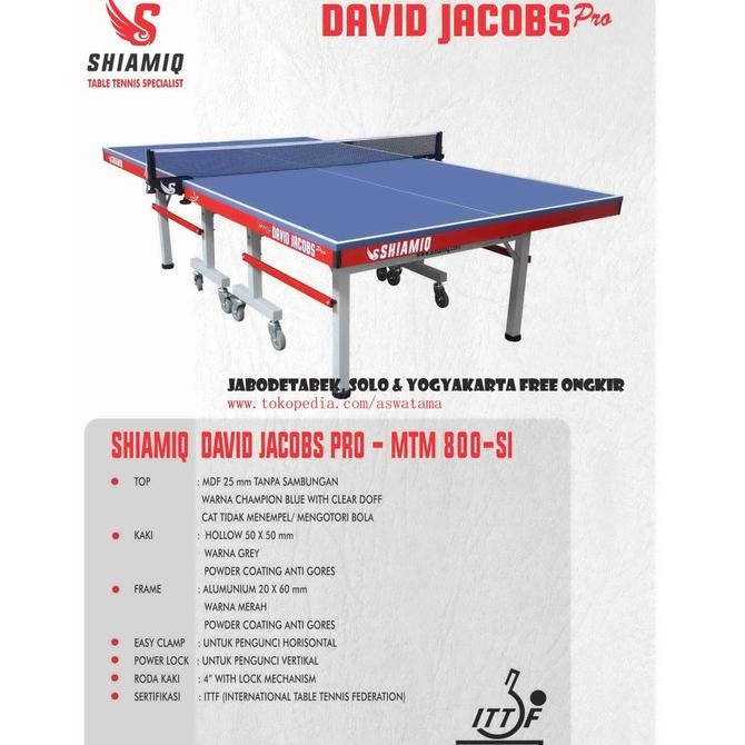 Jual Meja Pingpong Tenis Meja SHIAMIQ David Jacobs Pro | Shopee Indonesia