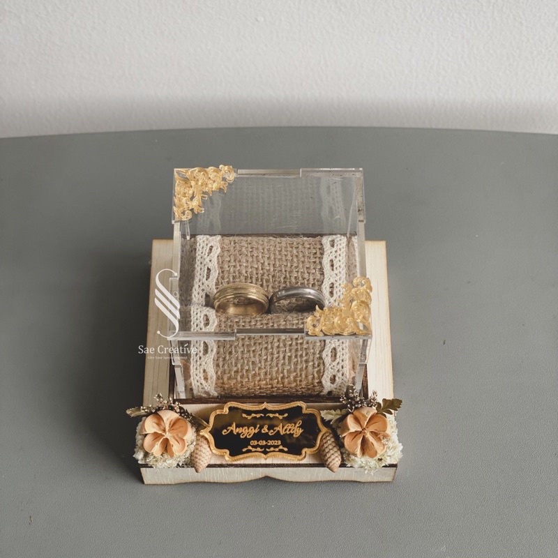 Jual (READY STOCK) kotak cincin / Box Cincin Rustic / Ring Box / Kotak ...