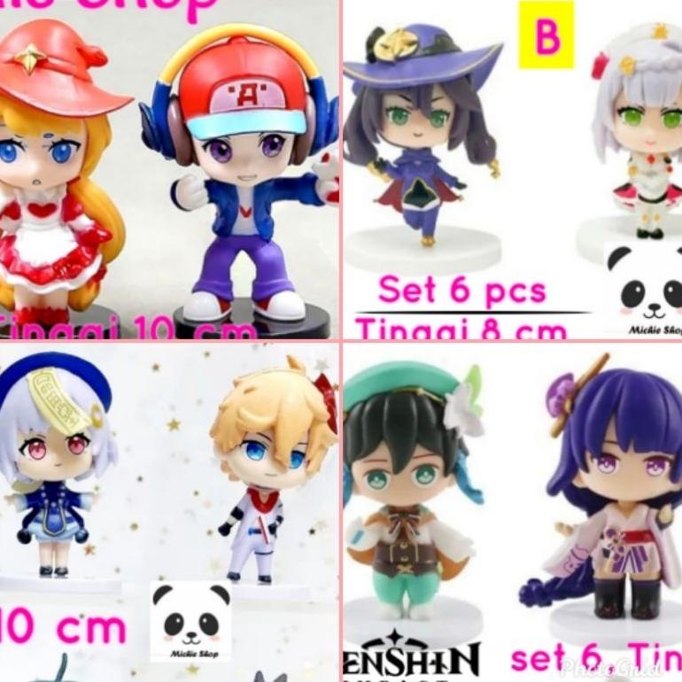 Jual Trending Figure Gi Genshin Impact (Set 6 Chibi) Topper Anime Jean ...