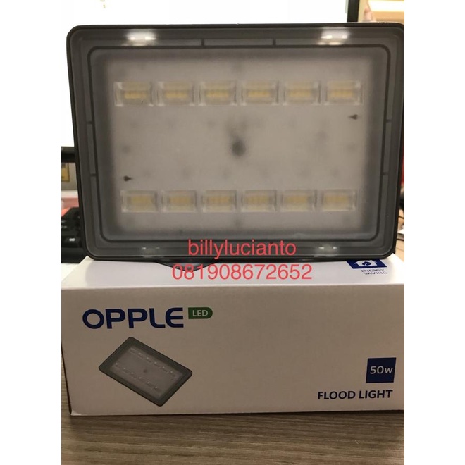 Jual Lampu Sorot Led Opple 50 Watt Flood Light 6000K Putih 50W Garansi ...
