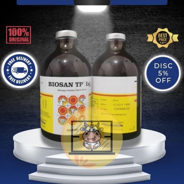 Jual Promo Biosan Tp 100 Ml Injek - Meningkatkan Stamina Dan Daya Tahan ...