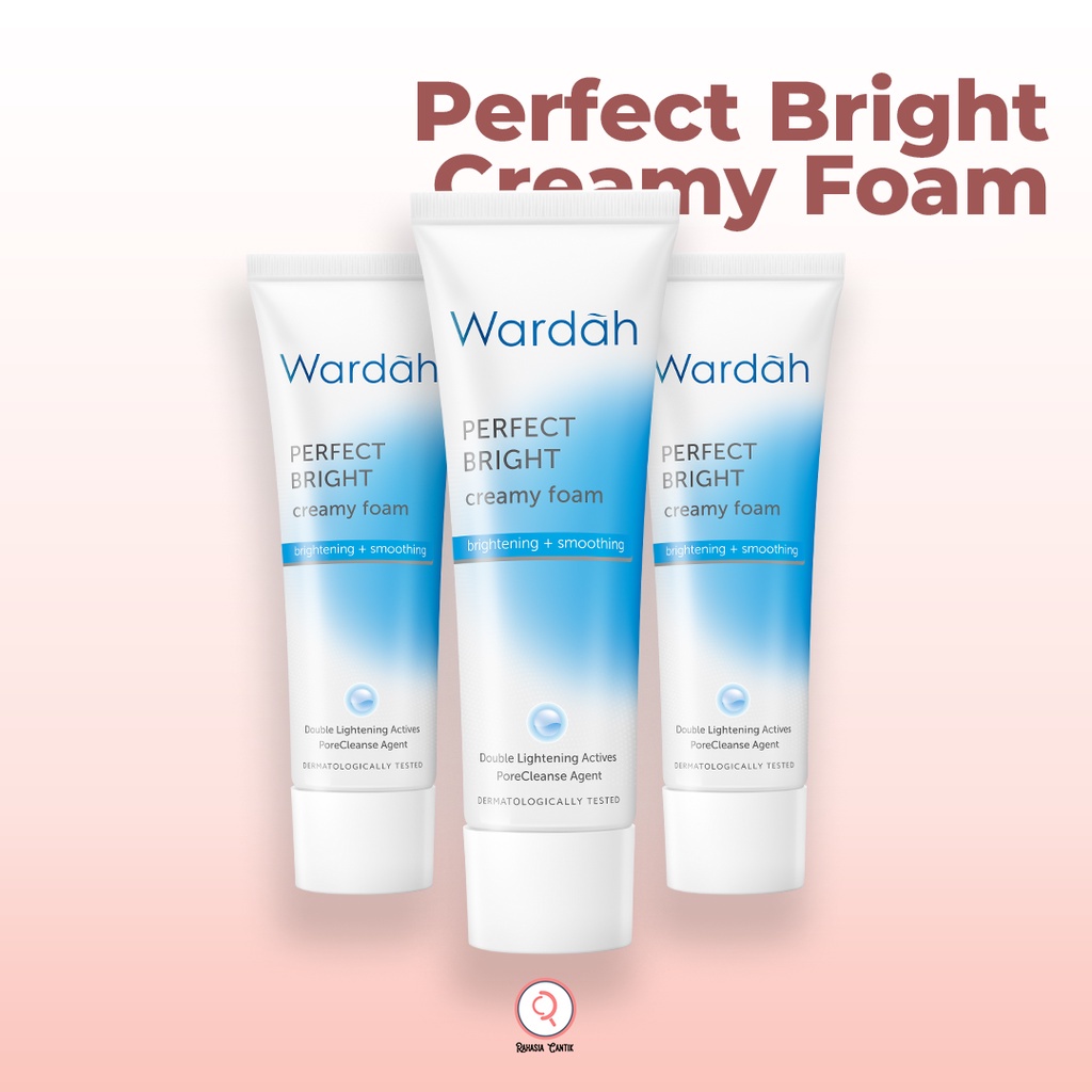 Jual Wardah Perfect Bright Creamy Foam Brightening | Oil Control (100ml ...