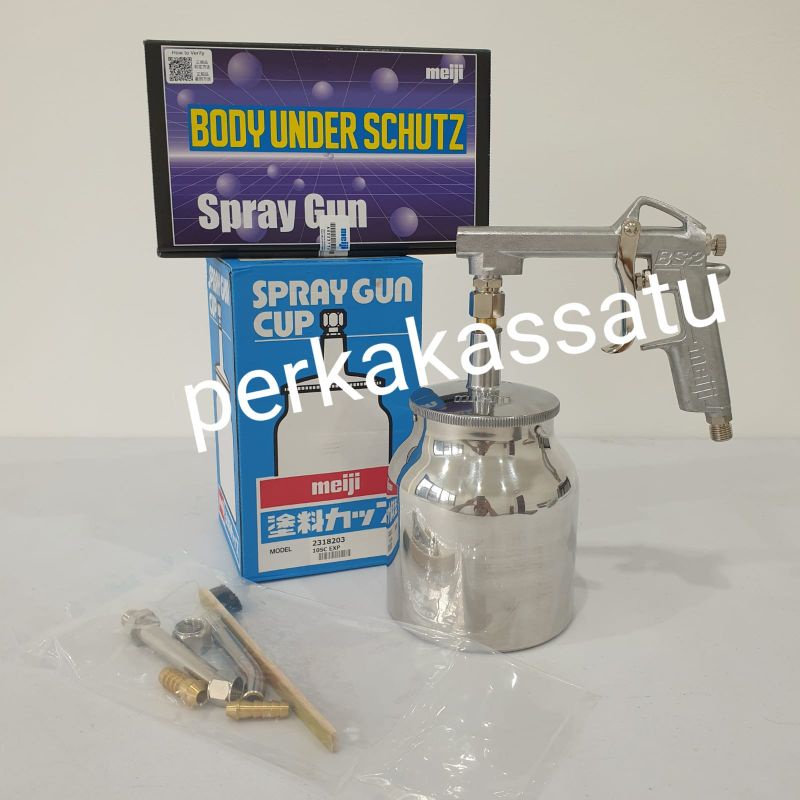 Jual SPRAY GUN MEIJI BODY UNDER SCHUTZ BS2 + 10SC TABUNG ASLI MADE IN ...