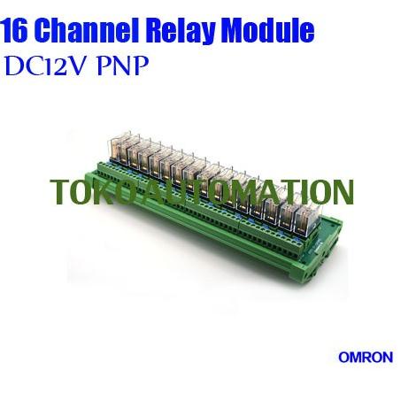 Jual 16 Channel Omron Plc Control Panel Relay Module G2R-1-E 16A 12V Dc ...
