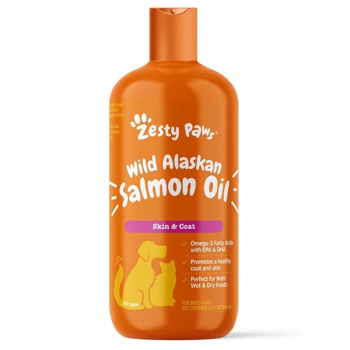 Jual Zesty Paws Pure Wild Alaska Salmon Oil - Vitamin Omega Anjing ...