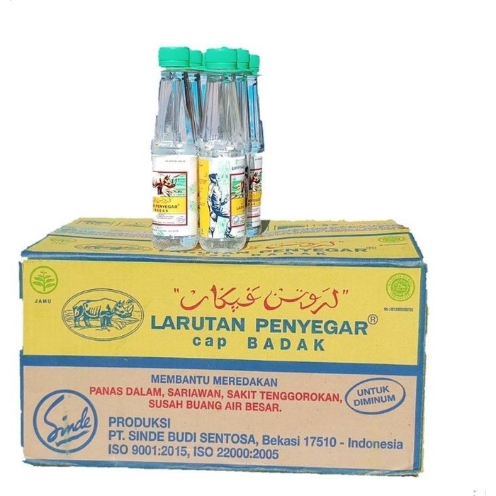 Jual Larutan Penyegar Cap Badak Botol Kecil 200ml Dus Karton Isi 48 Botol | Shopee Indonesia