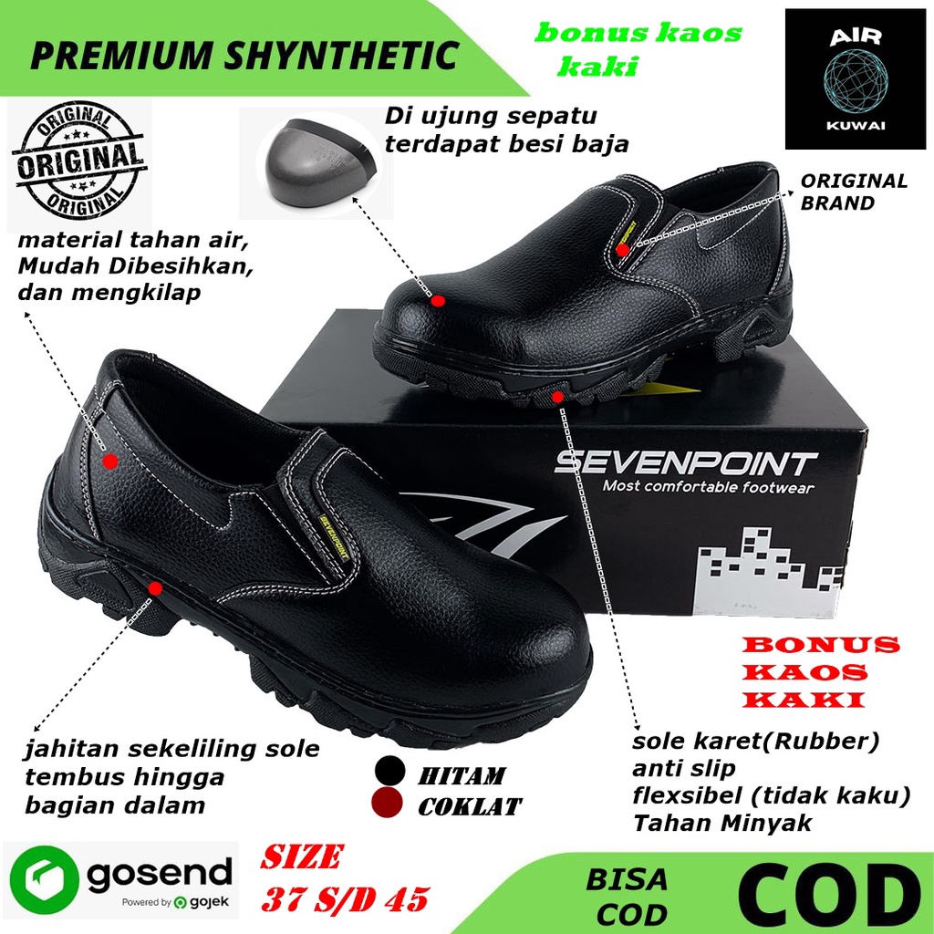 Jual Sepatu Safety Slip On Original Sevenpoint Safty Kitchen Sefty ...
