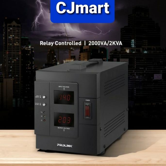 Jual STABILIZER PROLINK PVR2000D AVR RELAY CONTROLLED / STABILIZER ...