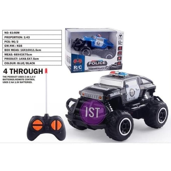 Jual RC Mobil Mini Car SUV Polisi - Mainan Mobil Remote control ...