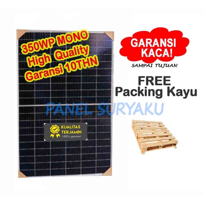 Jual Solar Panel 350wp Mono/Panel Surya 350wp Monocrystalline +Packing ...