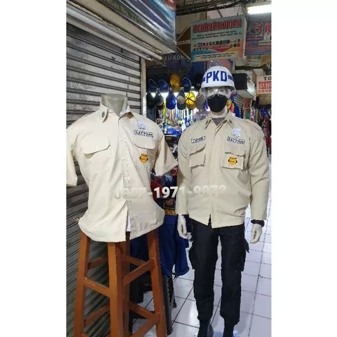 Jual FYQ 1 STEL ATASAN BAWAHAN SERAGAM SATPAM SECURITY TERBARU SERAGAM ...