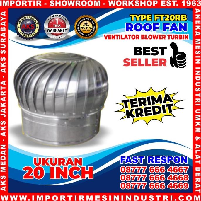 Jual Turbine Ventilator Blower Atap Rumah Pabrik 20 Inch Roof Fan ...
