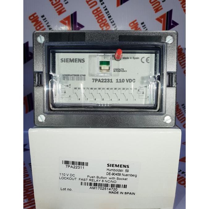 Jual SIEMENS 7PA2231-1 110 VDC Fast-Acting Lockout Relay | Shopee Indonesia