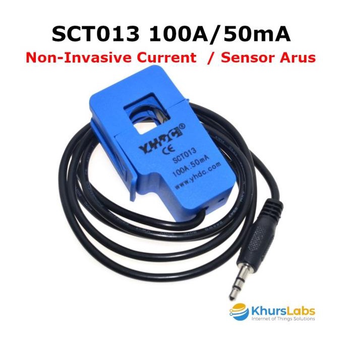 Jual SCT013 100A 50mA Non invasive AC Current Sensor Arus Klem ...