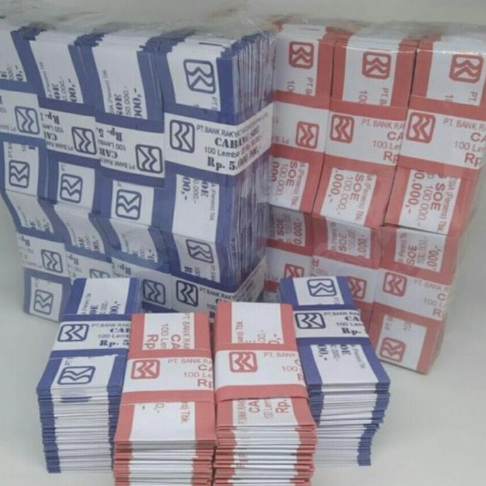 Jual promo ban pengikat uang kertas bank 1 pres 1000 lembar ready stock ...