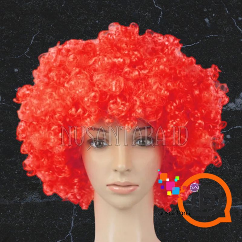 Jual WIG RAMBUT KRIBO MERAH / Wig Badut / Wig Cosplay/ Rambut Palsu ...