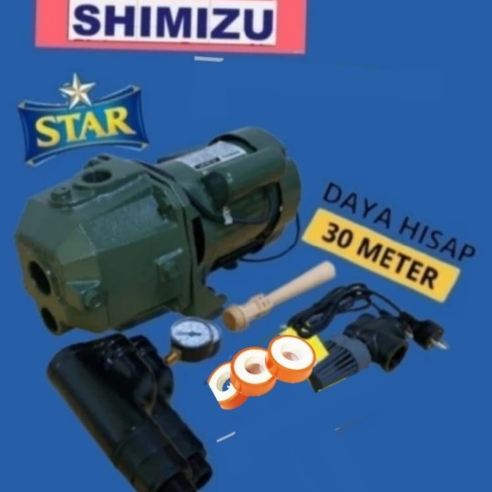 Jual MESIN POMPA AIR JET PUMP SHIMIZU PC 267 BIT SUMUR 30 METER NO 260 268 | Shopee Indonesia