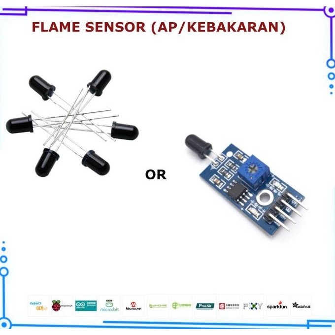 Jual Flame Sensor YS-17 LM393 Sensor Api Kebakaran Module | Shopee ...