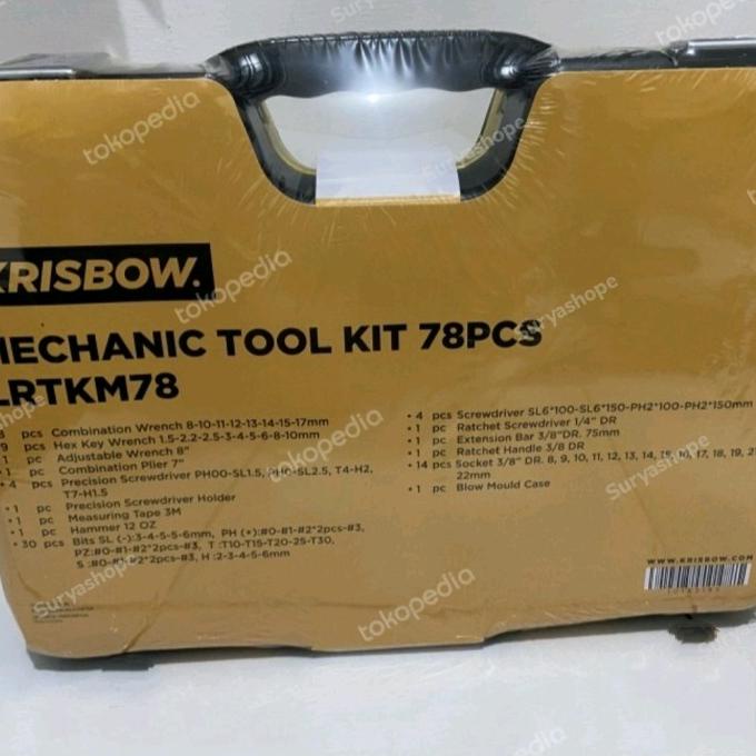 Jual Toolkit Box Set Tool Kit Original Krisbow Kotak Perkakas Mekanik ...