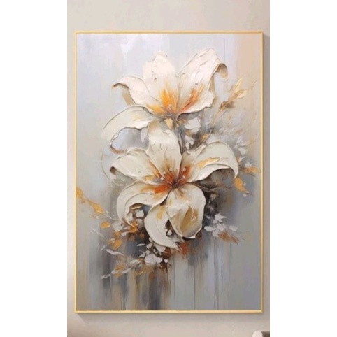 Jual lukisan bunga lily frame | Shopee Indonesia