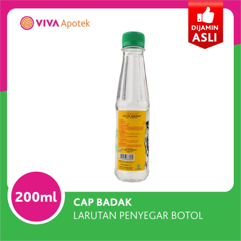 Jual Larutan Penyegar Cap Badak Botol untuk Panas Dalam (200 ml) | Shopee Indonesia