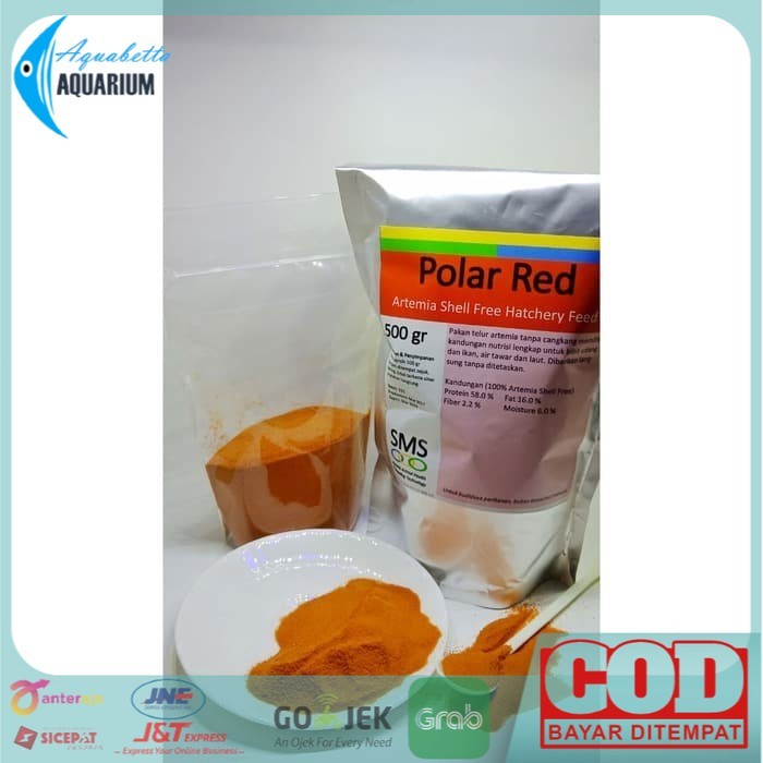 Jual Artemia Polar red Repack 50gram Pakan burayak cupang dan guppy ...