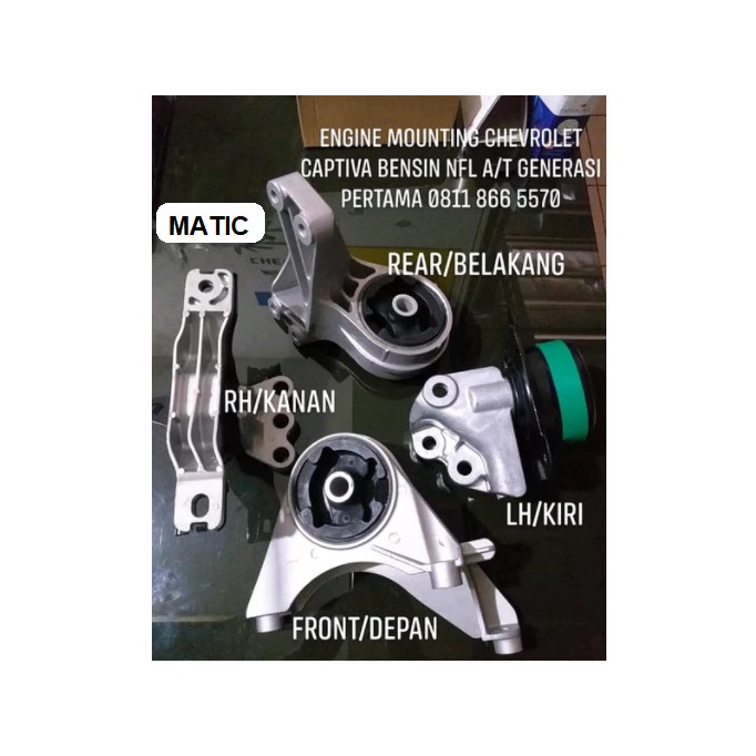 Jual Engine Mounting Set Chevrolet Captiva Bensin C100 Nfl Made Korea ...