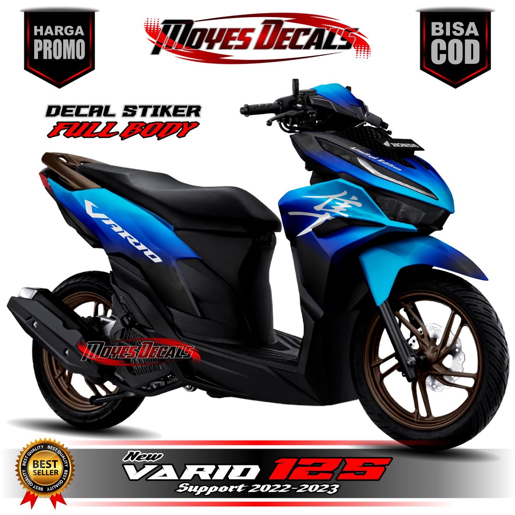 Jual (COD) TERBARU Decal Sticker Honda Vario 125 New 2022 2023 Full body - Stiker Skotlet ...