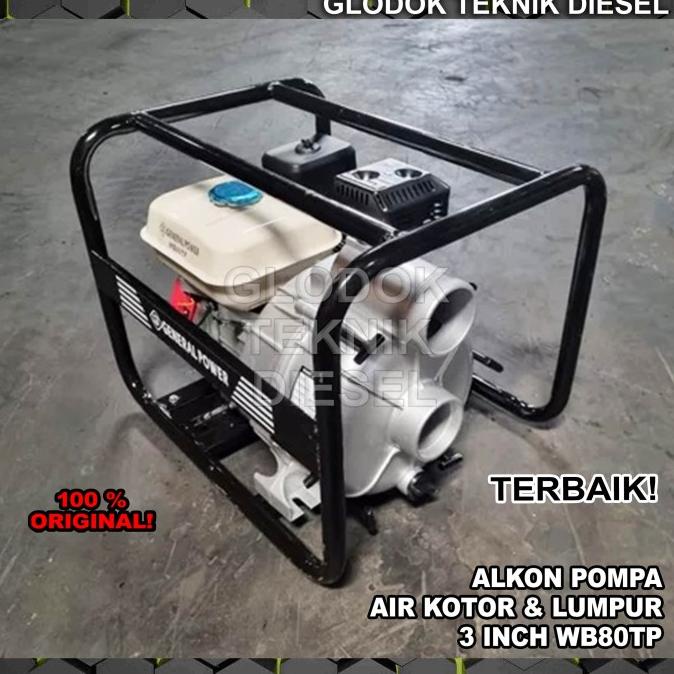 Jual Mesin Pompa Air Kotor & Lumpur Alkon Sewage Trash Pump 3" Inch Wb80Tp | Shopee Indonesia