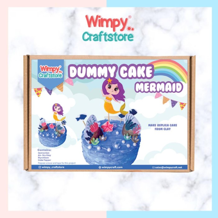 Jual MUST HAVE!! WIMPY CRAFT KIT DUMMY CAKE KUE ULANG TAHUN ART SET ...