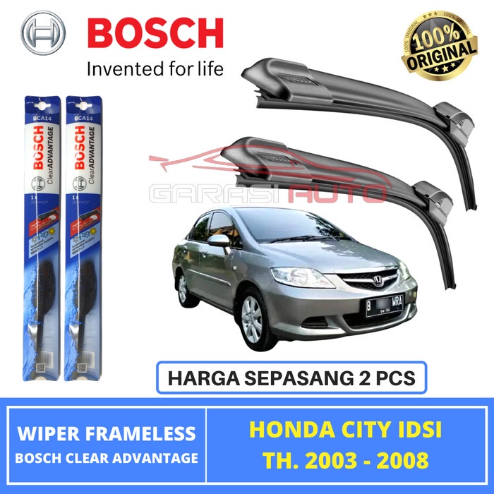 Jual Wiper Honda City Idsi 2003 -2008 Bosch Clear Advantage Karet ...