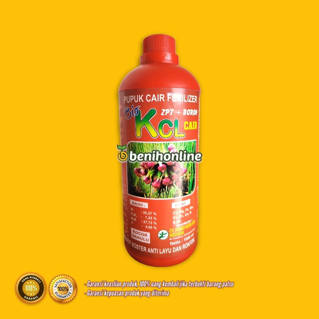 Jual PUPUK CAIR FERTILIZER - BIO KCL - 1liter - pupuk buah pupuk daun ...