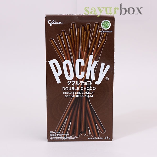 Jual Glico Pocky Biskuit Stick Double Choco 47 gram Sayurbox | Shopee Indonesia