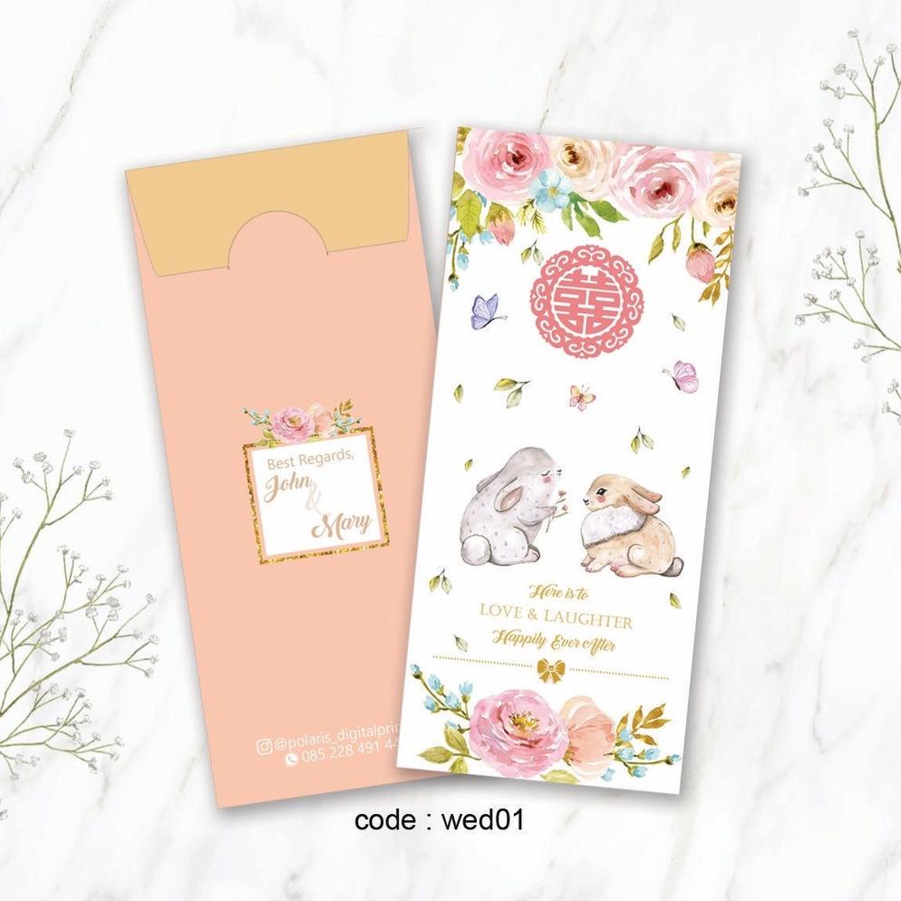 Jual ERA159 Amplop Custom Angpao Wedding Amplop Wedding 1 *** | Shopee ...
