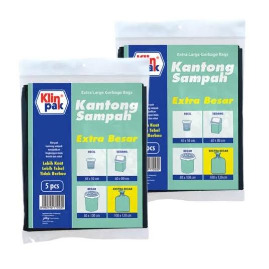 Jual `````````] KLINPAK KLIN PAK KANTONG SAMPAH EXTRA BESAR 100120 cm ...