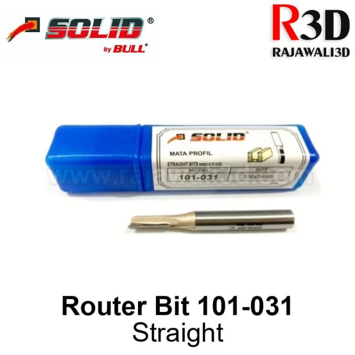 Jual Router Bit Mata Profil Solid 101-031 Straight Single Flute 1/4 ...